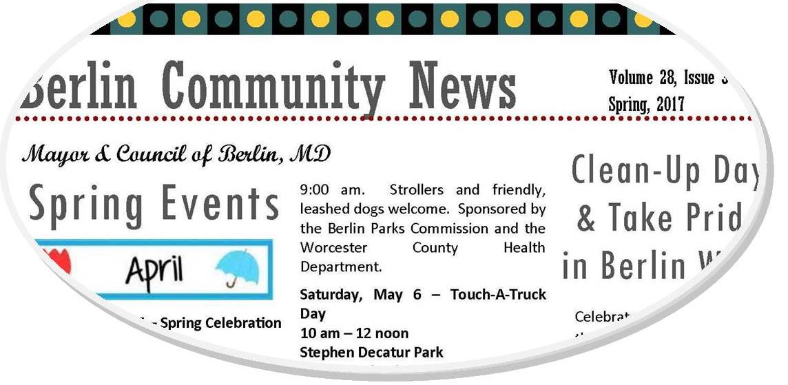 Spring Berlin Community News - Town of Berlin