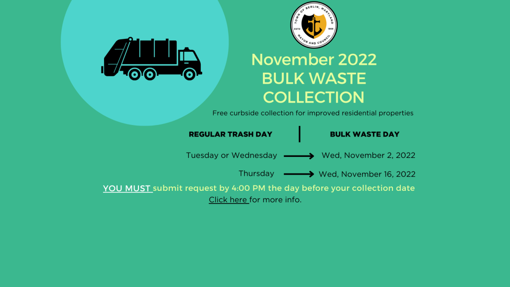 Fall Bulk Waste Special Collection and November Holiday Collection ...